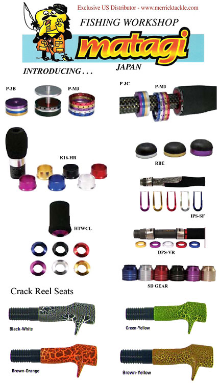 Matagi painted reel seats